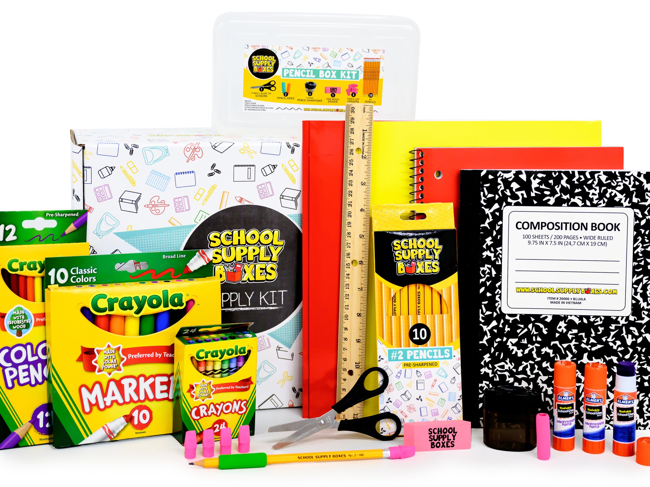 Útiles escolares primarias - Cajas de útiles escolares – School Supply ...