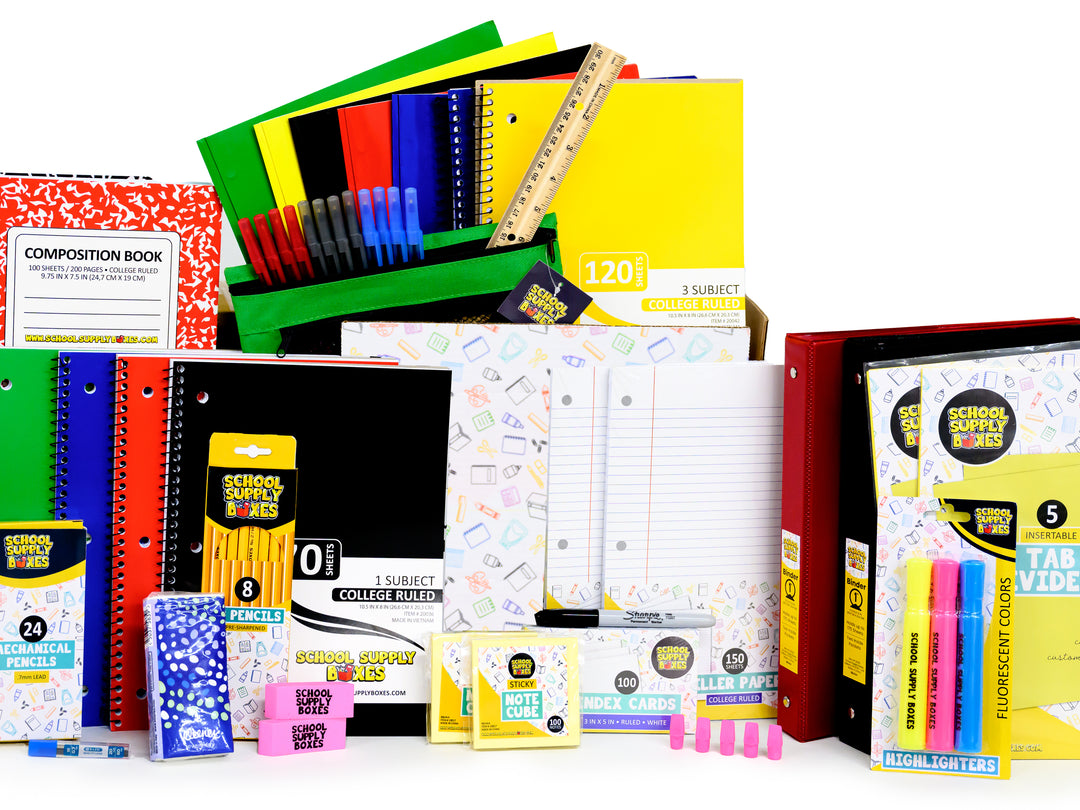 Ventanilla única para sus necesidades de útiles escolares: cajas de ...