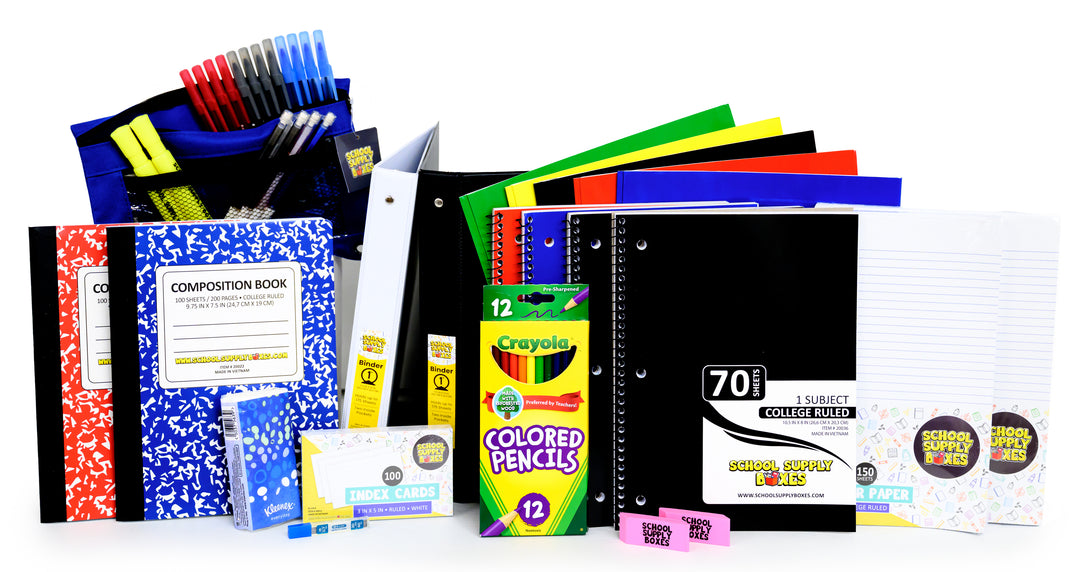 Essential Secondary School Supply Kit Bundle - 41 Pieces - School ...
