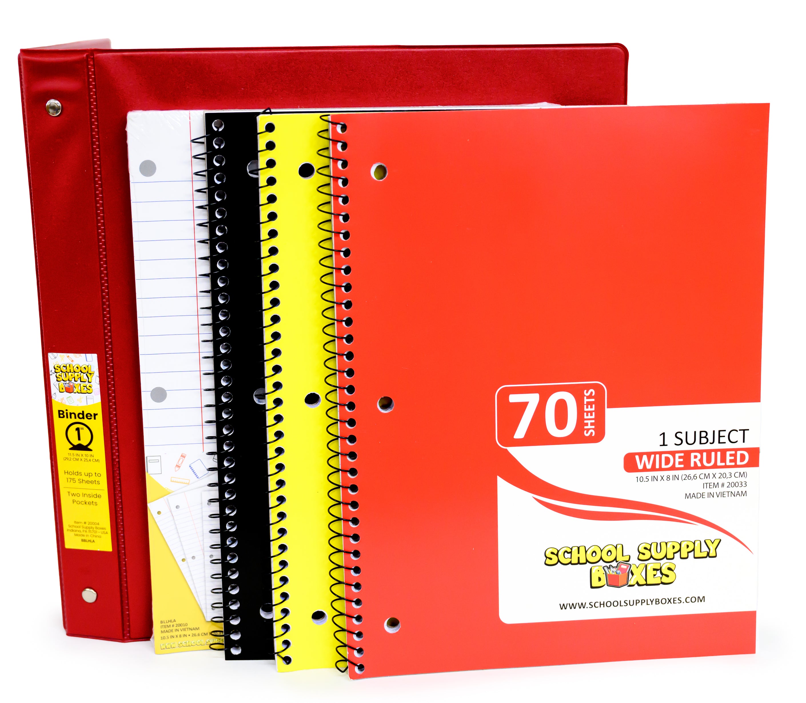 Essential Elementary School Supply Kit Bundle - 45 Pieces - School ...