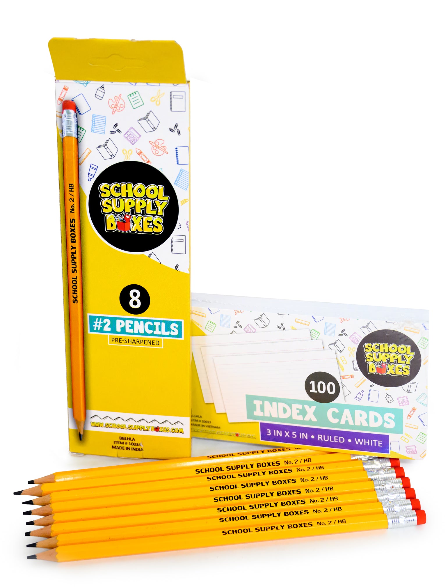 Essential Elementary School Supply Kit Bundle - 45 Pieces - School ...