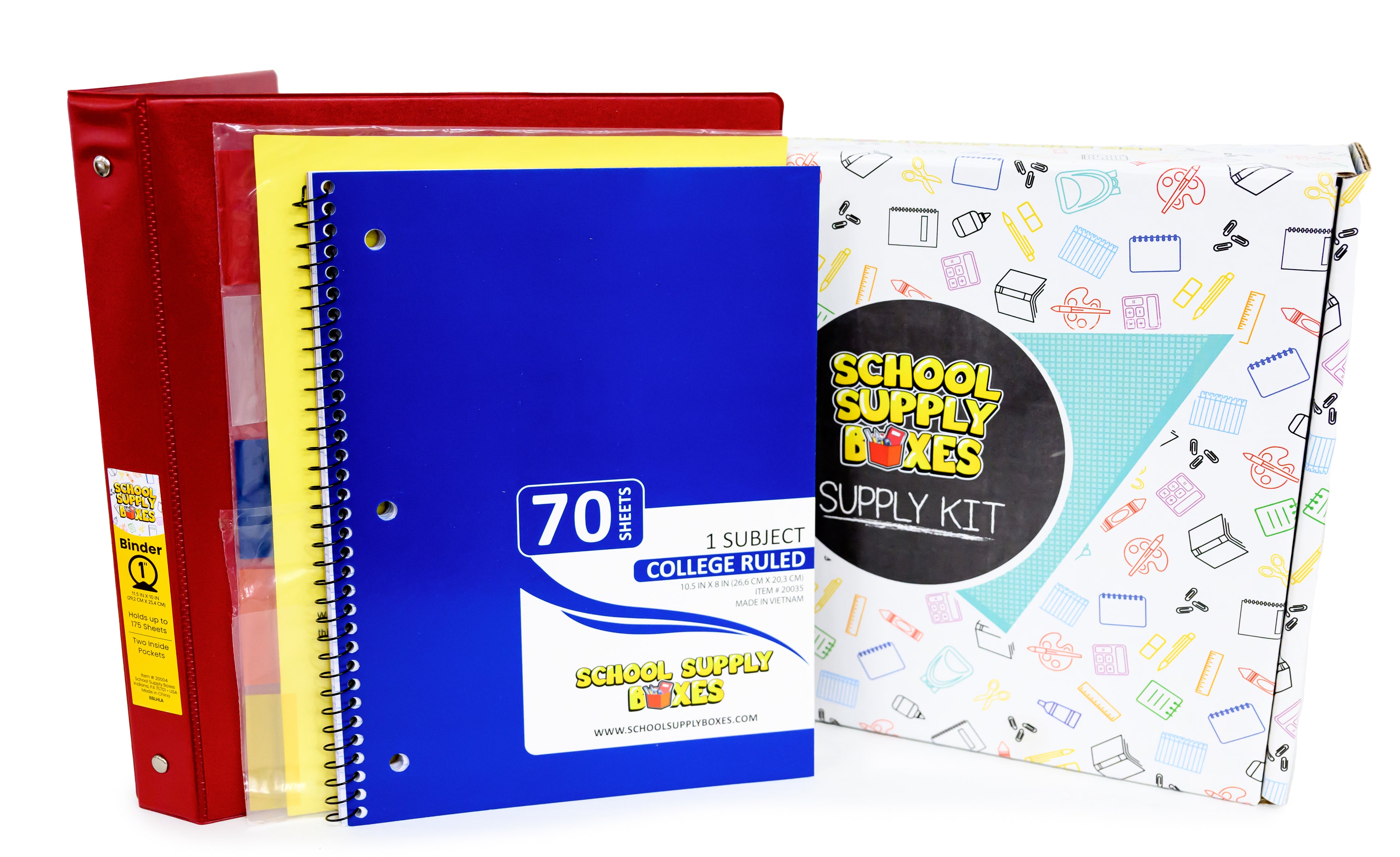 Back to School Essential Math Supplies Kit - 38 Pieces - School Supply ...