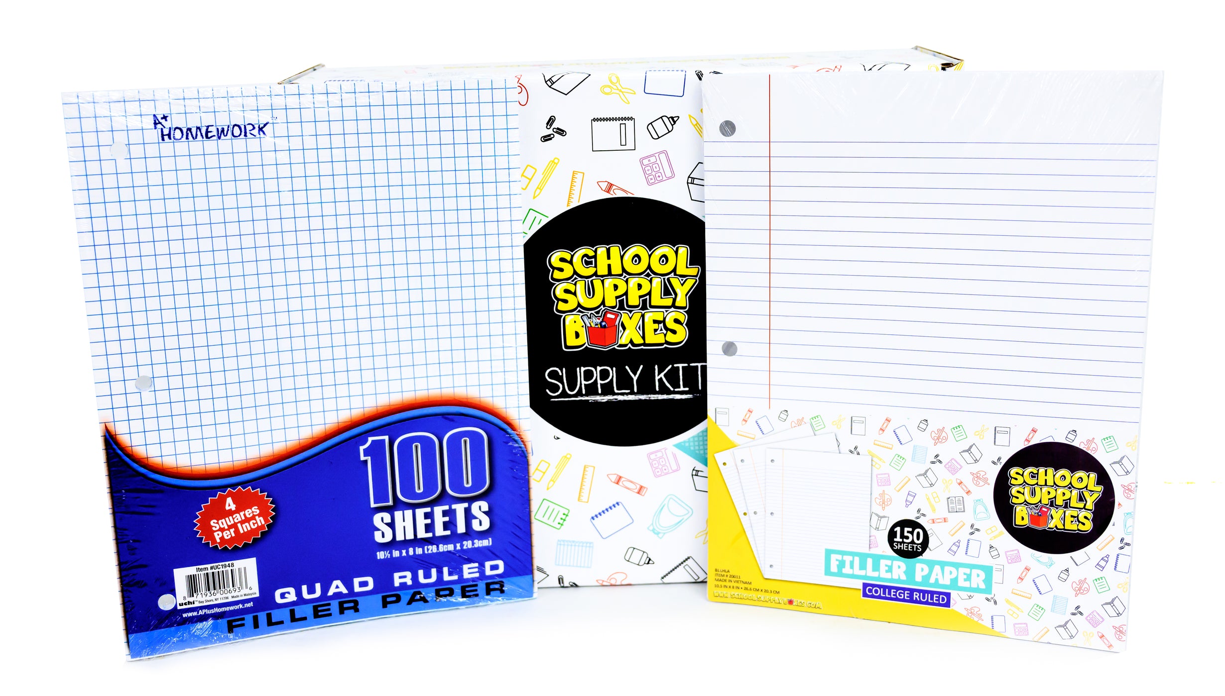 Back to School Essential Math Supplies Kit - 38 Pieces - School Supply ...