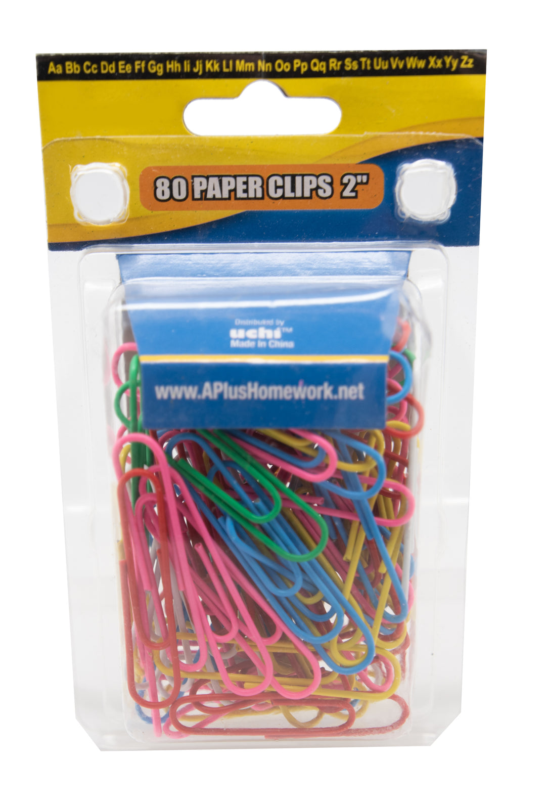 80 Count Coated Paper Clips - School Supply Boxes